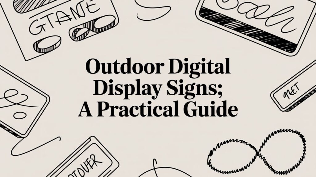 Outdoor Digital Display Signs: A Practical Guide