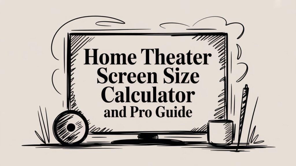 Home Theater Screen Size Calculator and Pro Guide