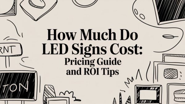 how much do led signs cost: pricing guide and ROI tips