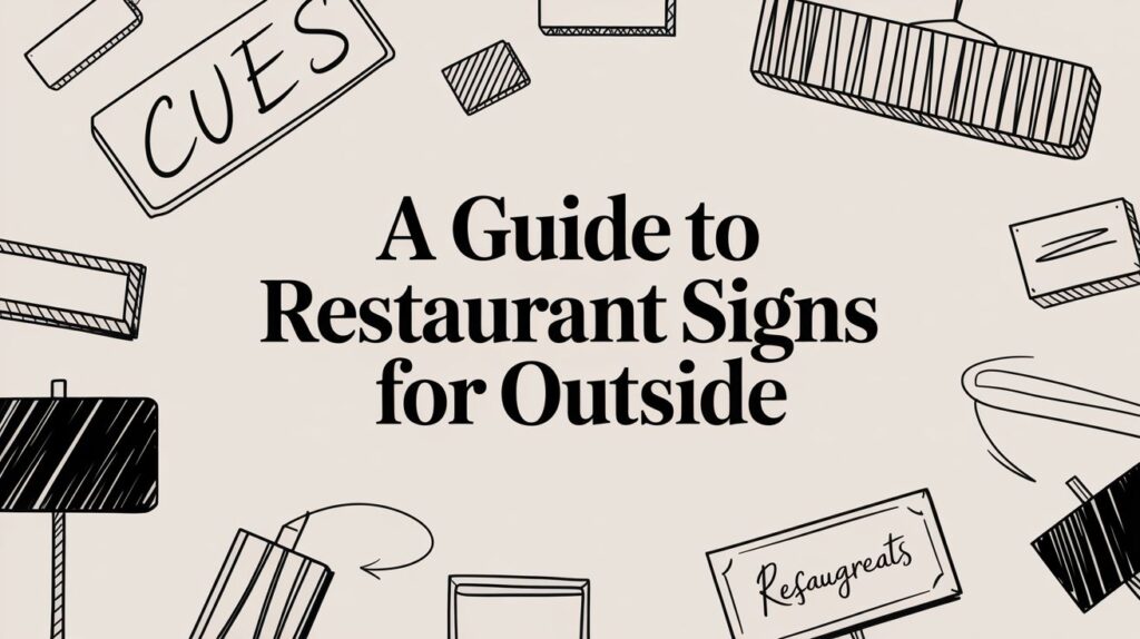 A Guide to Restaurant Signs for Outside