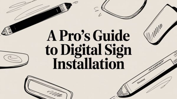 A Pro's Guide to Digital Sign Installation