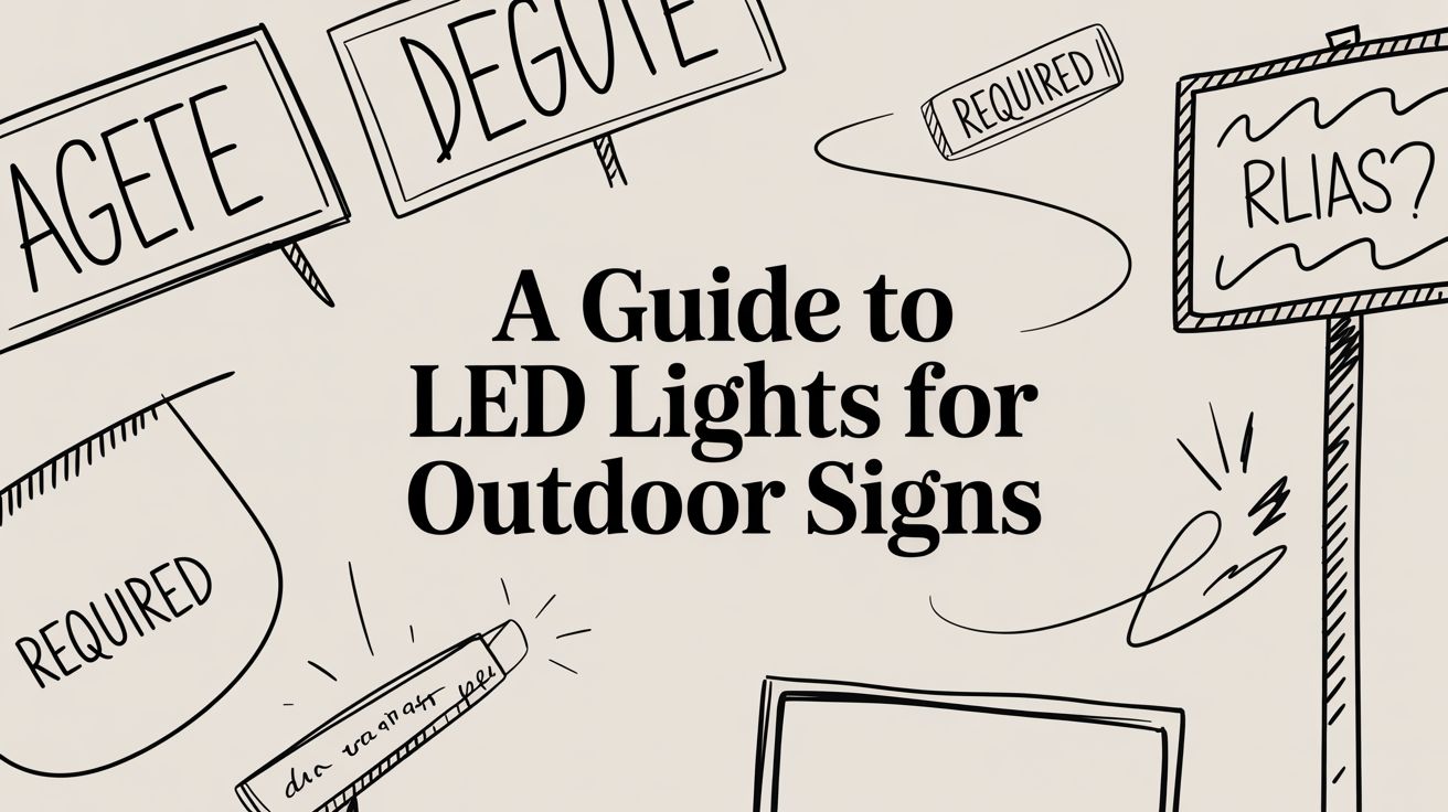 A Guide to LED Lights for Outdoor Signs