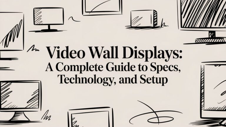 Video Wall Displays: A Complete Guide to Specs, Technology, and Setup