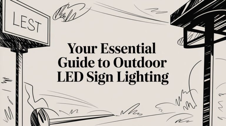 Your Essential Guide to Outdoor LED Sign Lighting